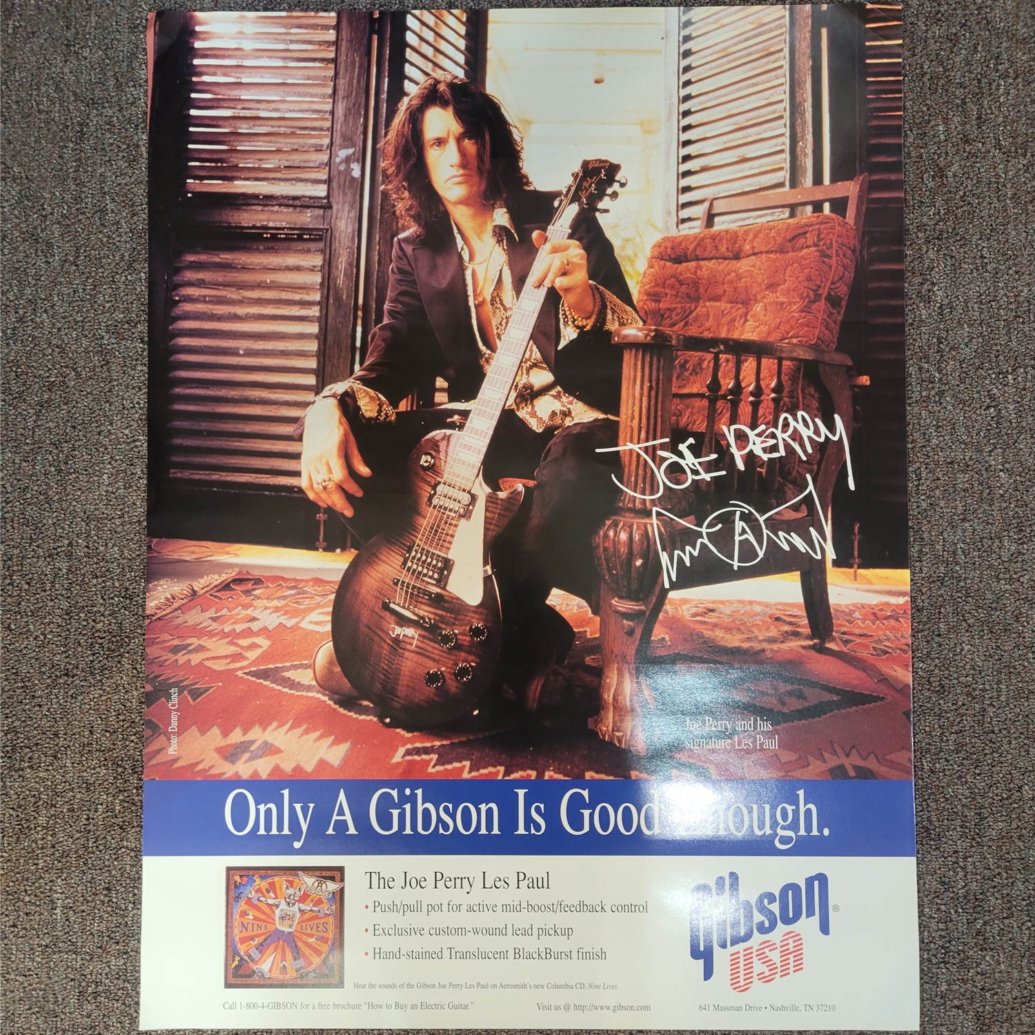 Instrumental Music - Gibson Joe Perry Promo Poster 1998